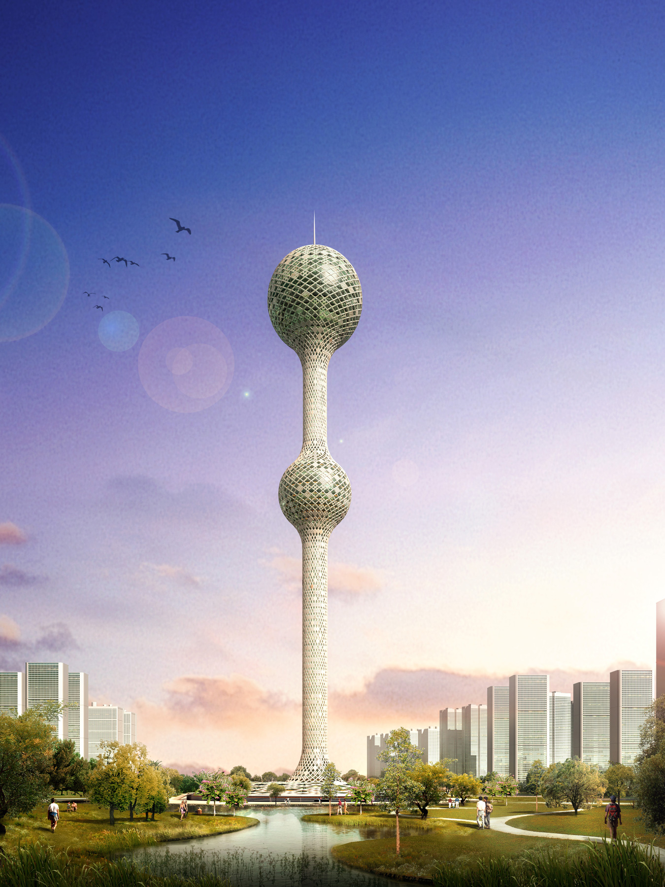 Water Drop Viewing Tower – HOF ARCHITECTS